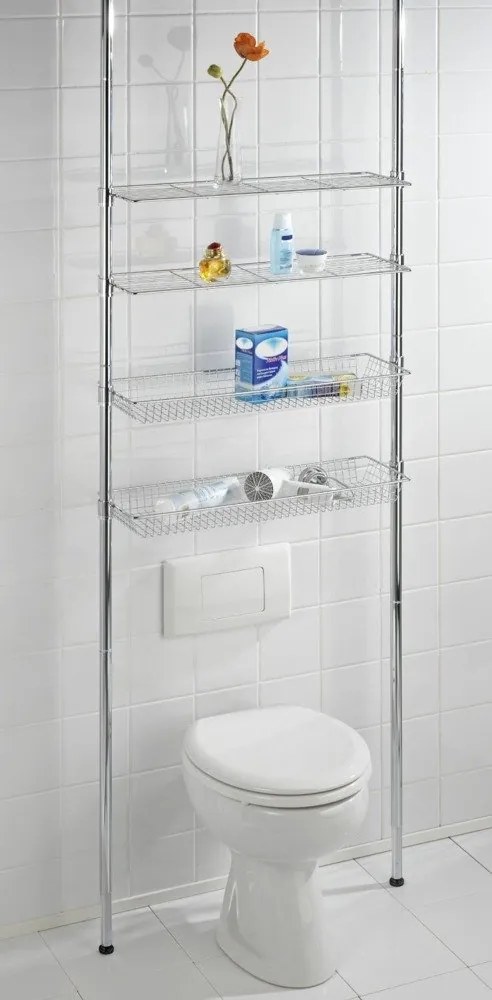 Teleskopický regál kuchyňský, koupelnový ELLERA, 4 úrovně, WENKO