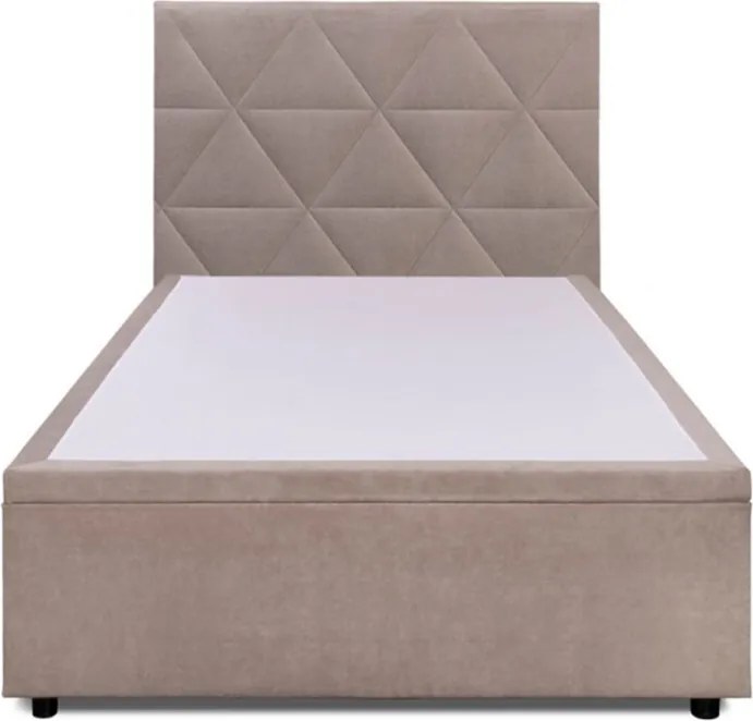 Postel Fro Caro 120x200 s roštem, úložným prostorem Mono 233, béž