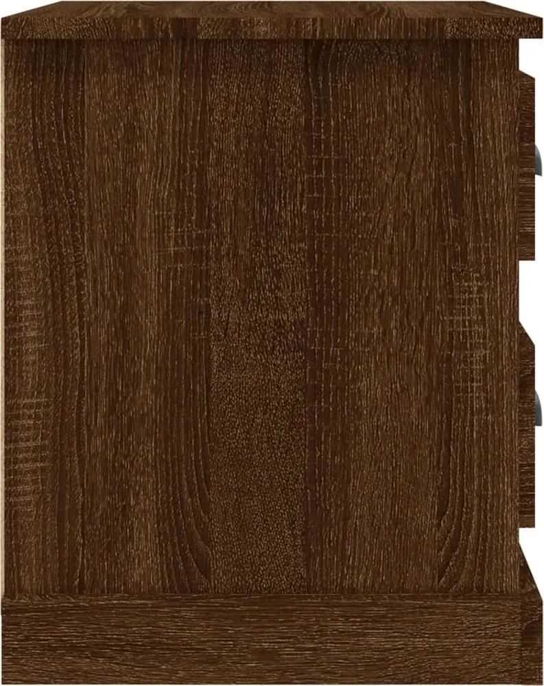 vidaXL Noční stolek 39 x 39 x 47,5 cm kompozitní dřevo [816158] Barva: bílá s vysokým leskem