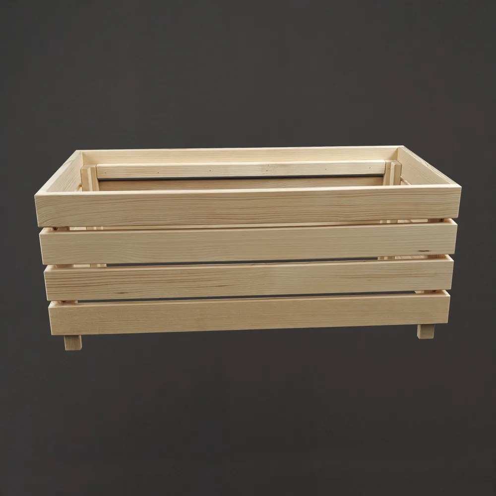 AMADEA Dřevěný designový vyvýšený záhon bez nádoby uvnitř 1 kus, 76x43,6x31cm