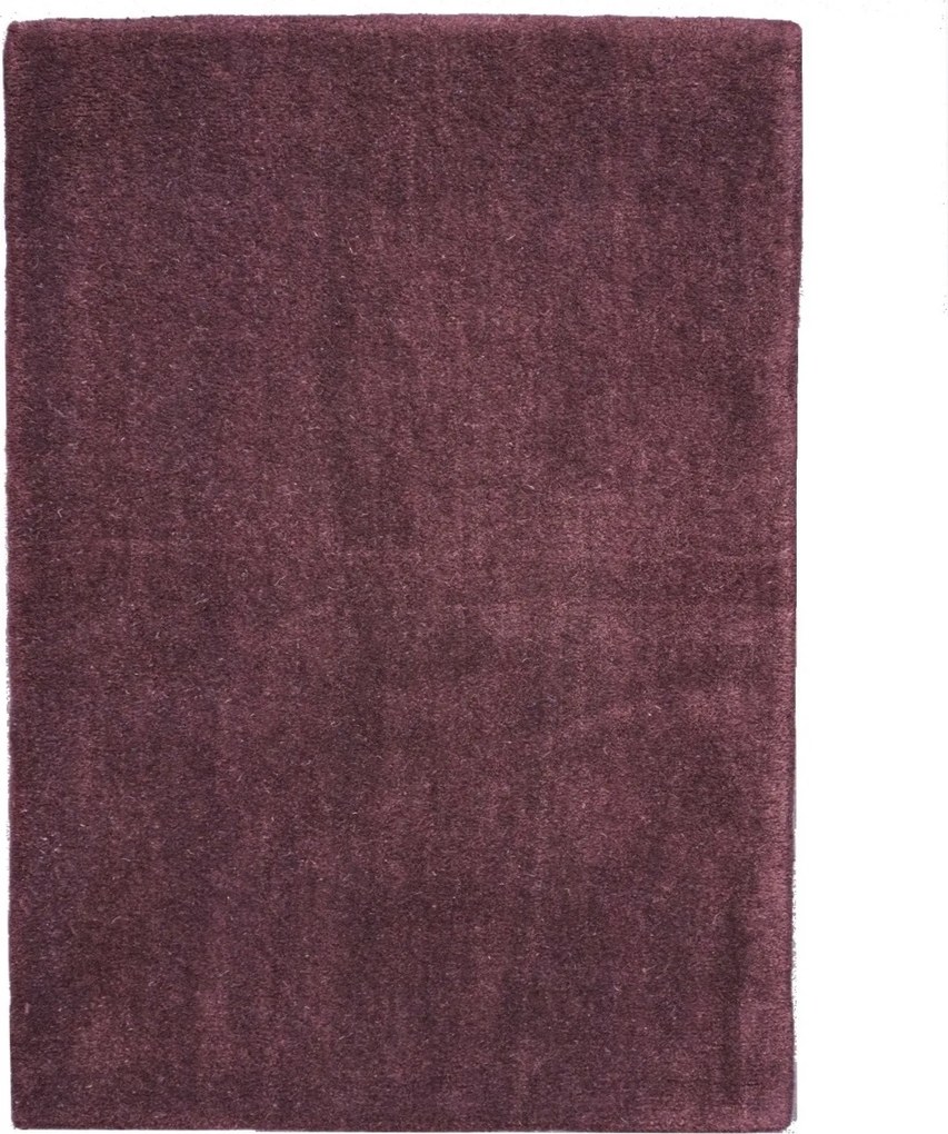 Asra, Ručně všívaný kusový koberec Asra wool tm. fialová, 120x170, fialová, ložnice