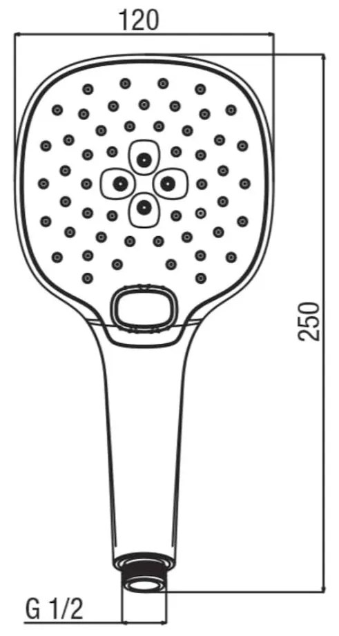 Hansgrohe + Alpi HG SET 8 - Sprchový set pod omítku, páková baterie Metropol, chrom