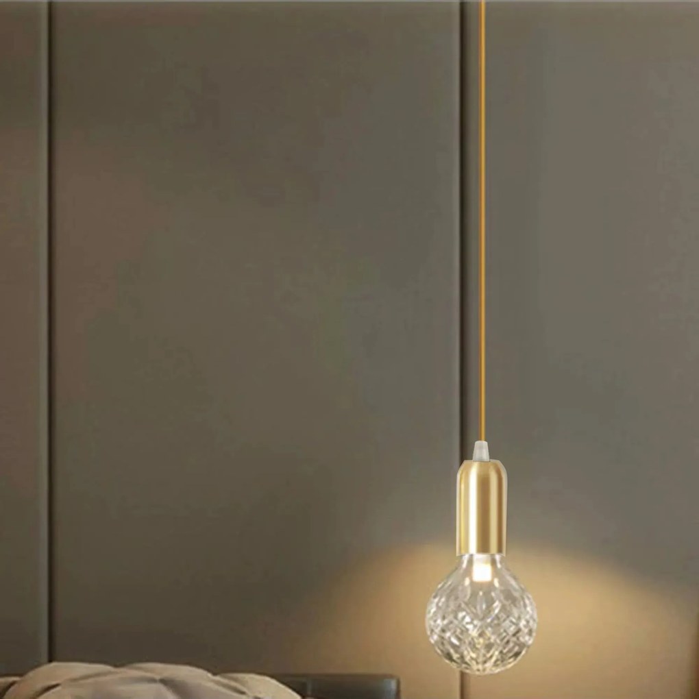 Toolight - závěsná lampa Retro Gold G9 APP649-1CP, zlatá, OSW-08160