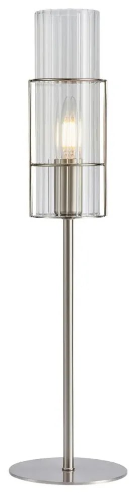 Markslöjd Markslöjd 108557 - Stolní lampa TUBO 1xE14/40W/230V 50 cm lesklý chrom/čirá ML1249