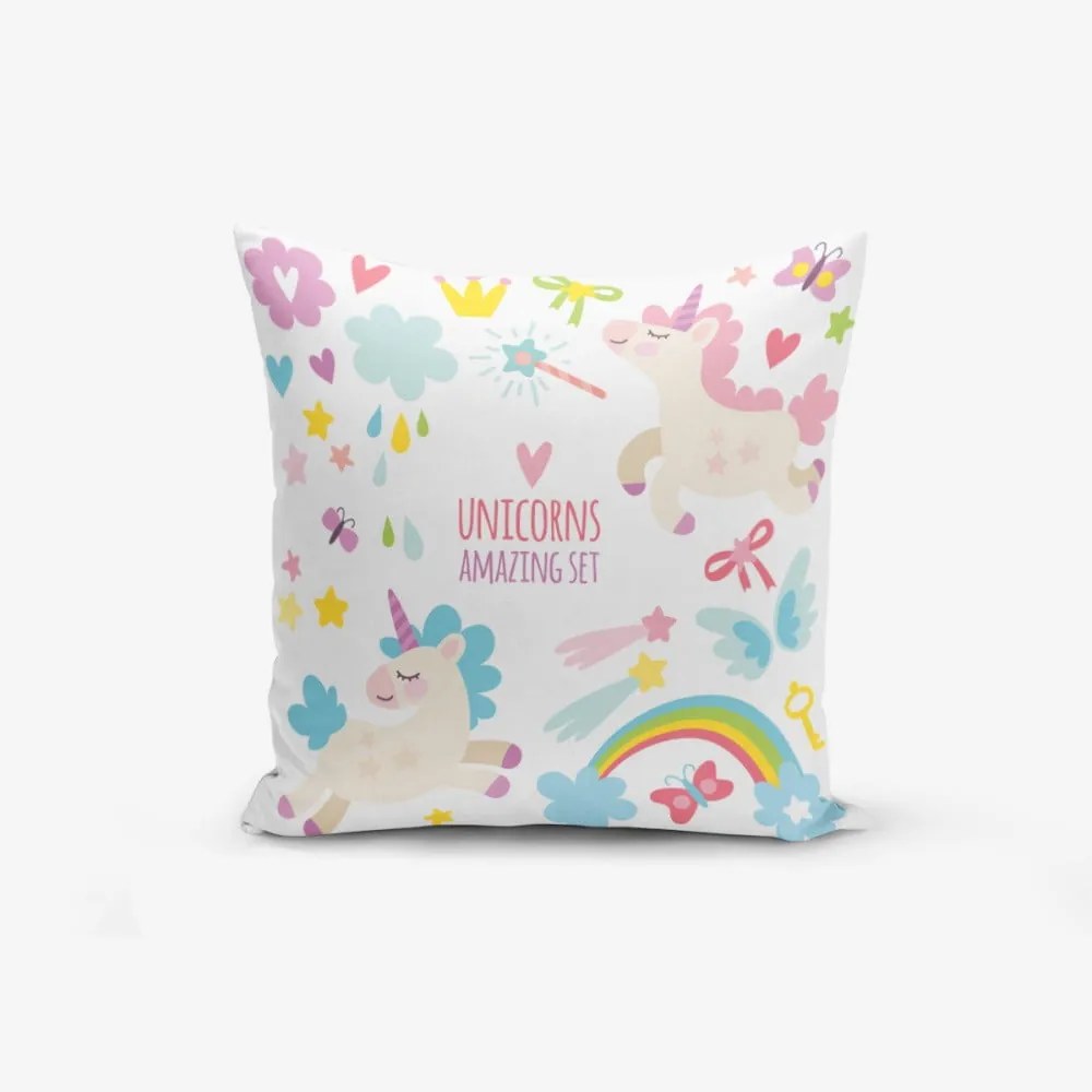 Povlak na polštář s příměsí bavlny Minimalist Cushion Covers Unicorn Child, 45 x 45 cm