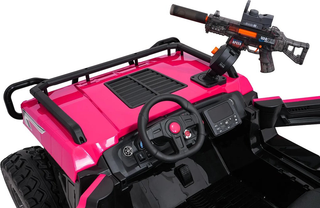 Ramiz Elektrická bugina PROSPECTOR STRONG pro děti růžová + pohon 4x4 + dálkové ovládání