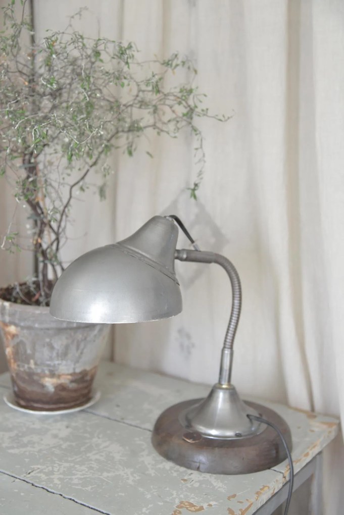 Jeanne d'Arc Living Stolní lampa Flexible, stříbrná barva, kov