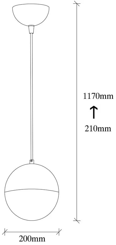 Závěsné svítidlo v bílo-zlaté barvě se skleněným stínidlem ø 20 cm Bastos – Opviq lights