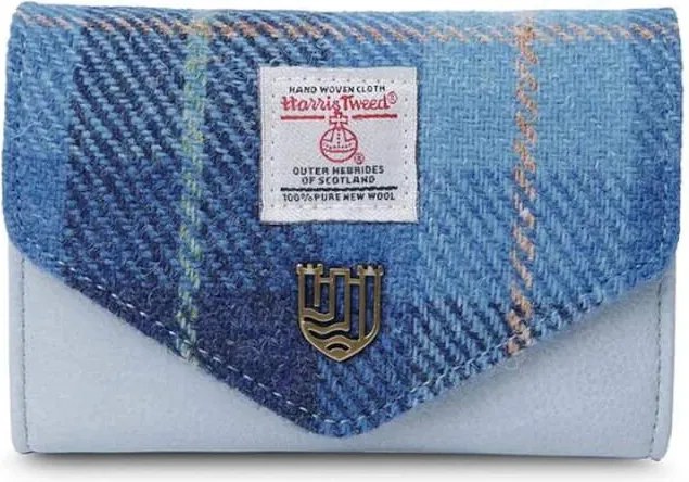 Malá peněženka Clasp Purse Blue Tartan - Islander