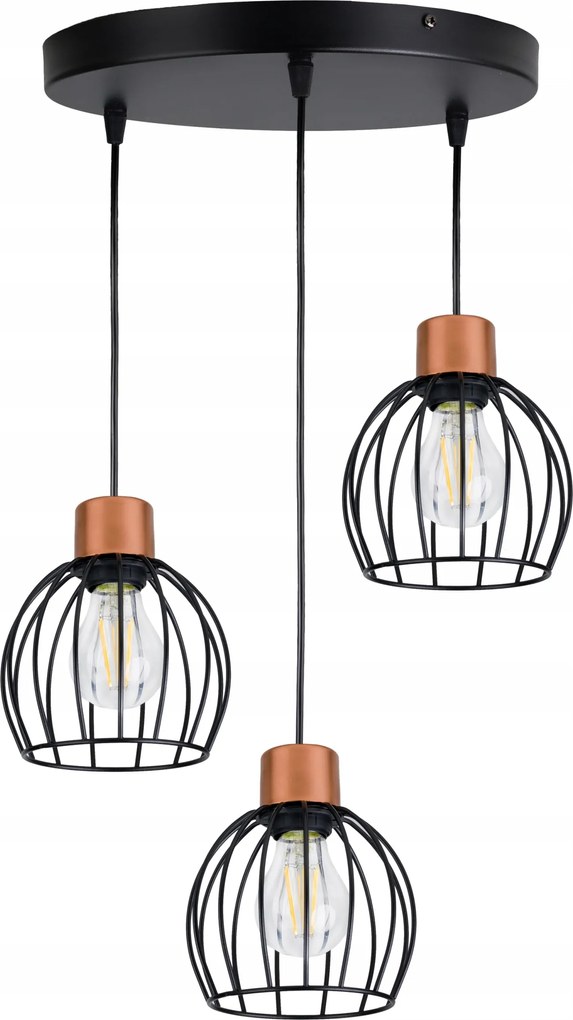 Závěsná Lampa Zwis stropní lustr loft drát Kula 3