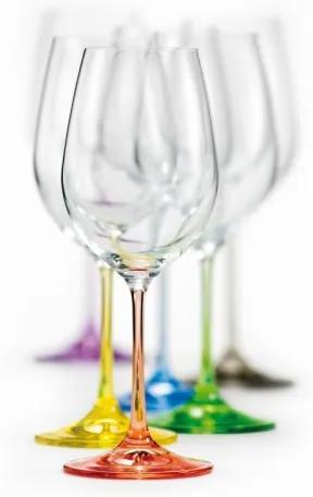 Crystalex Sklenice na víno VIOLA Rainbow 350 ml, 1 ks