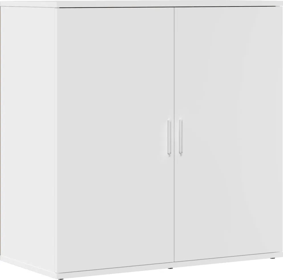 Příborníky 2 ks bílé 79 x 38 x 80 cm kompozitní dřevo 3276602