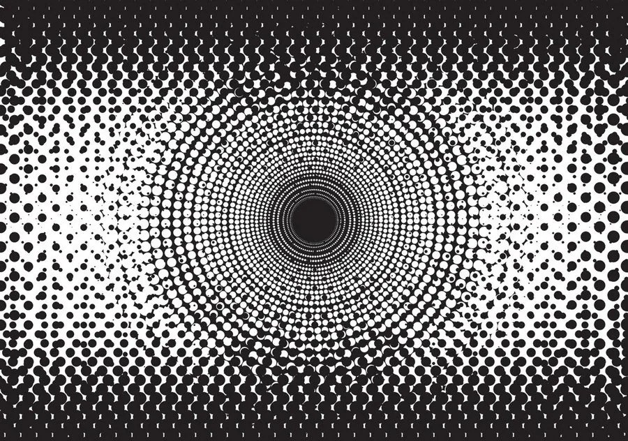 Postershop Fototapeta: Černobílá abstrakce (2) - 184x254 cm