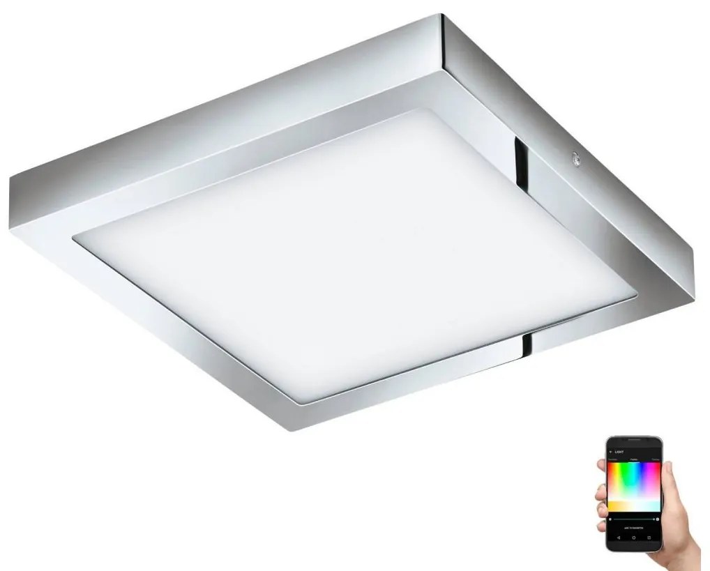 Eglo | Eglo 33668-LED RGBW Stmívatelné koupelnové svítidlo FUEVA-C 21W/230V 30x30cm | EG33668