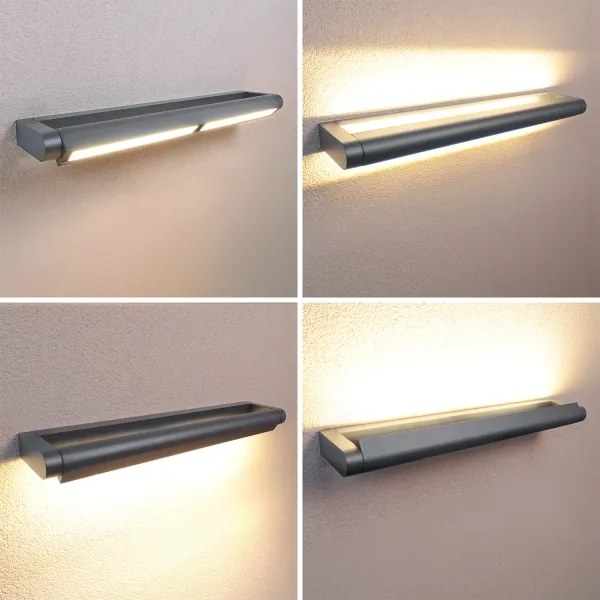 Brilagi -LED Venkovní nástěnné svítidlo SALERNO LED/24W/230V 66 cm antracit IP65