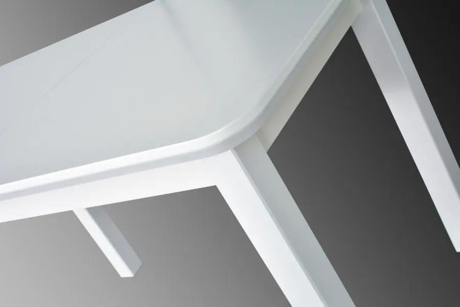 Jídelní stůl WENUS 2 S + doprava zdarma deska stolu přírodní dub, nohy stolu bílá