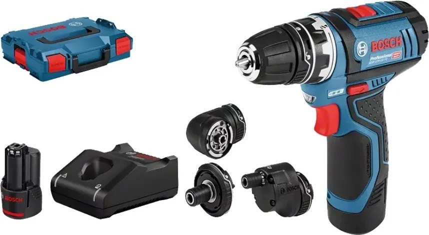 Bosch AKU vrtací šroubovák GSR 12V-15 FC, 2x2,0Ah v L-Boxxu 102 06019F6000
