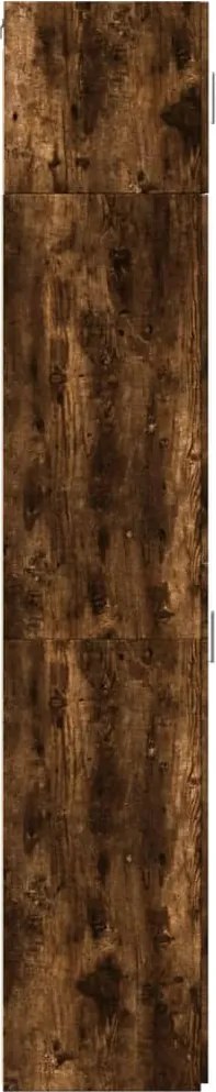 Úzká úložná skříňka kouřový dub 40x42,5x225 cm kompozitní dřevo 3281277