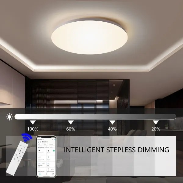 Brilagi - LED Stm. strop. svítidlo SMART LED/24W/230V pr. 38 cm Wi-Fi Tuya + DO