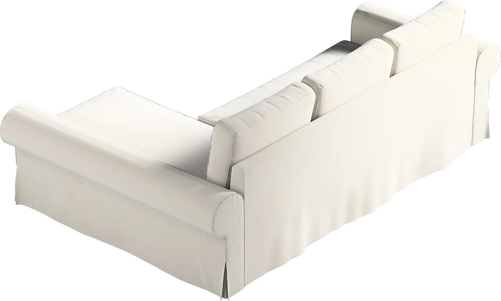Potah na pohovku IKEA Backabro rozkládací se šezlongem barva šedá látka sametová