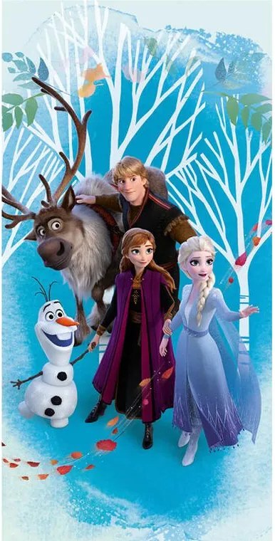 Froté osuška FROZEN 2 Blue 70 x 140 cm