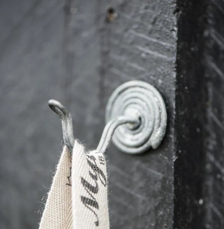 IB LAURSEN Kovový háček Grey 4,5cm, šedá barva, kov