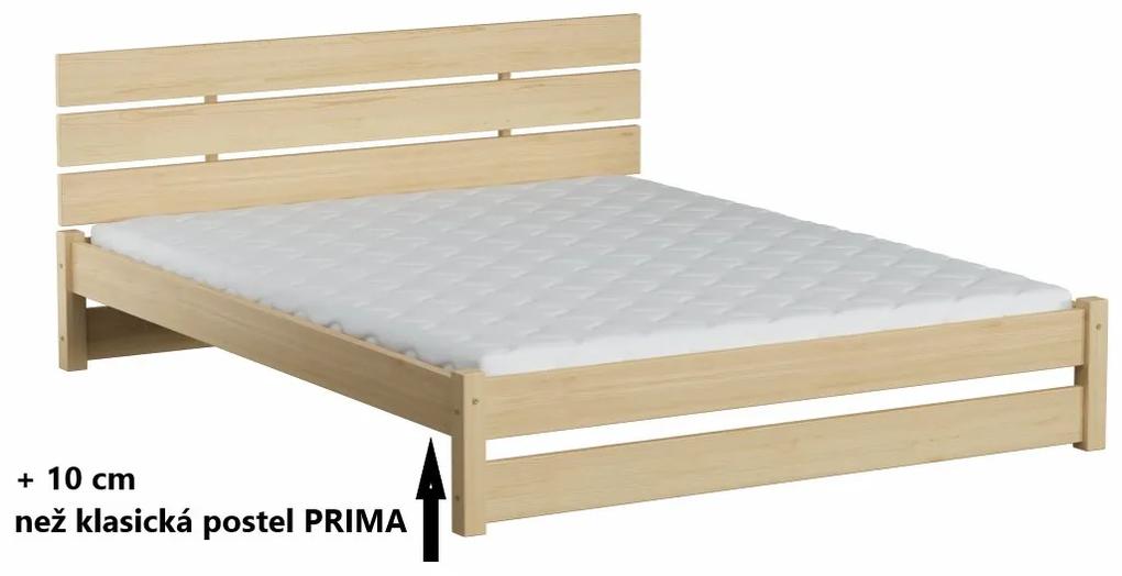 KLASA-NÁBYTEK.cz Dvoulůžková postel PRIMA PLUS - borovice ROZMĚR: 180 x 200 cm
