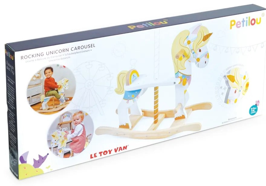 Le Toy Van Petilou Dřevěný houpací jednorožec