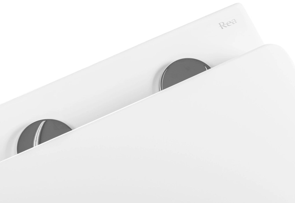 Rea Eddy, závěsná záchodová mísa Tornado Rimless 525x360x360 mm se sedátkem, REA-C6560