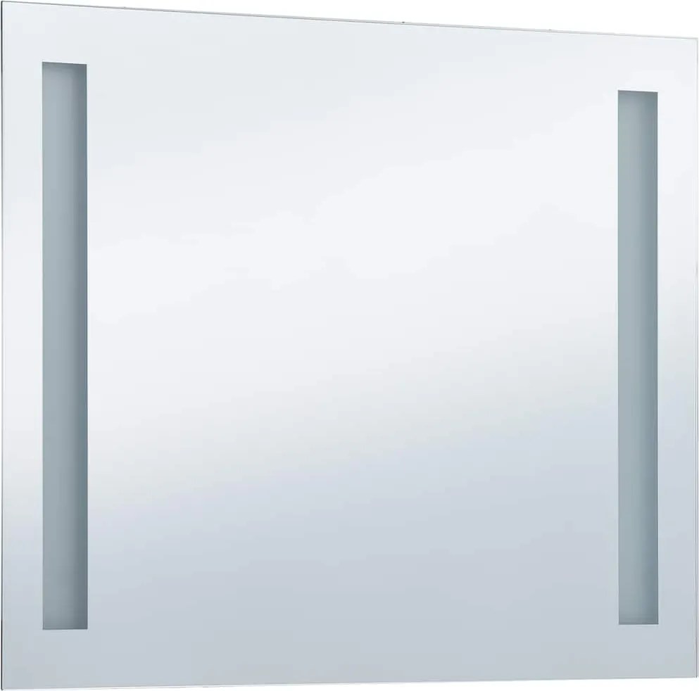 Koupelnové nástěnné zrcadlo s LED osvětlením 80 x 60 cm 144706