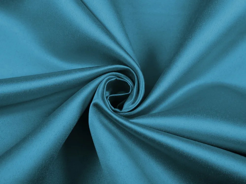 Biante Saténový čtvercový ubrus polyesterový Satén LUX-033 Petrolejově modrý 100x100 cm