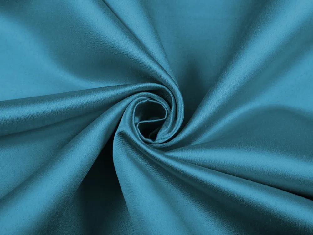 Biante Saténový čtvercový ubrus polyesterový Satén LUX-033 Petrolejově modrý 80x80 cm