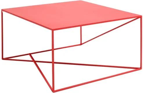 Červený konferenční stolek Custom Form Memo, šířka 80 cm