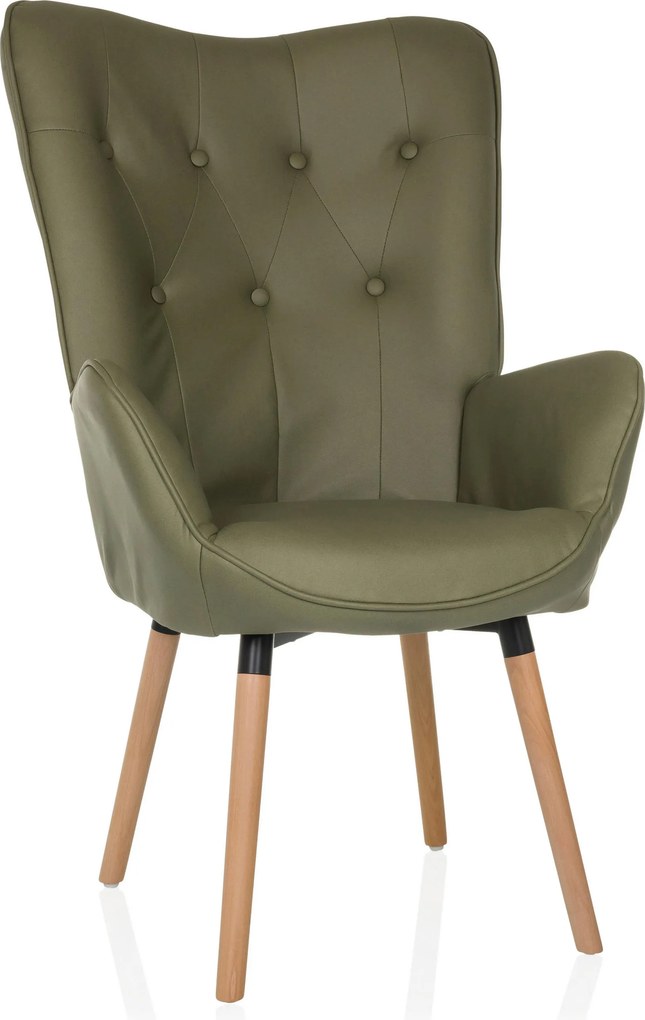 XXXLutz KŘESLO UŠÁK, textil, zelená MID.YOU - Křesla ušáky - 001918035702