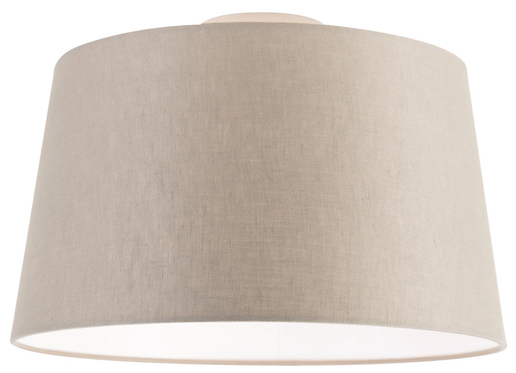 Moderní stropní svítidlo stmavě hnědým stínítkem 35 cm - Combi