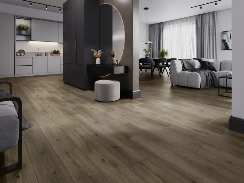 Mexen Perry vzorek vinylových panelů SPC 6,5 mm, podklad IXPE 1,5 mm, 4 V-drážka, Dub - F1021-S