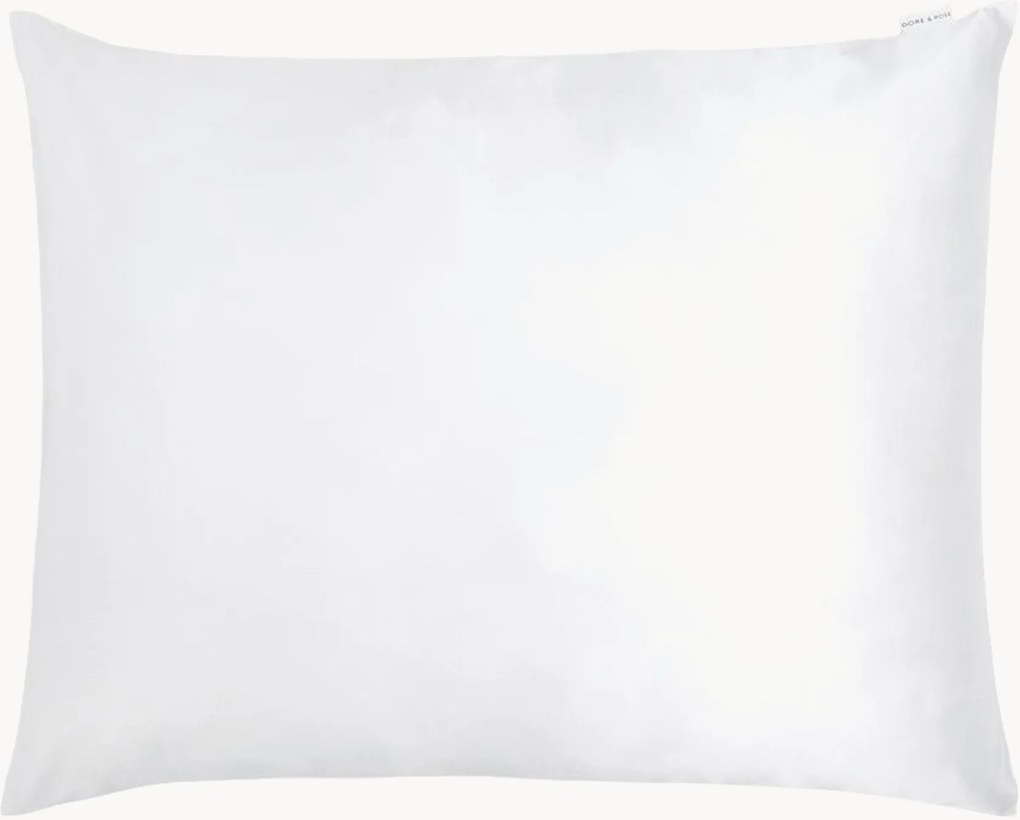 Hedvábný povlak na polštář White