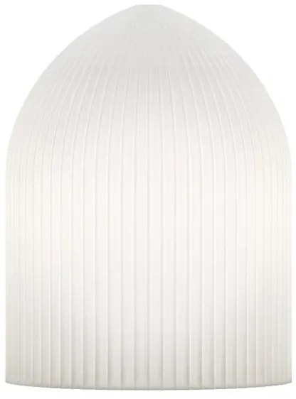 Bílé závěsné stínidlo VITA Copenhagen Ripples Curve, Ø 15 cm