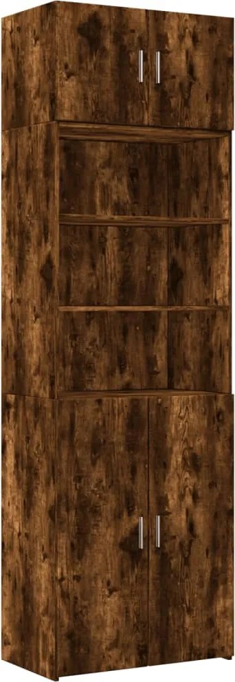 Úzká úložná kouřový dub 70x42,5x225 cm kompozitní dřevo 3281319