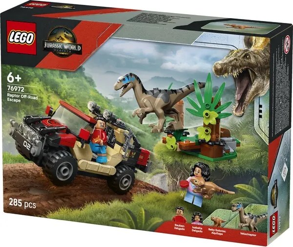 LEGO Jurassic World  76972 Únik před raptorem v terénním autě