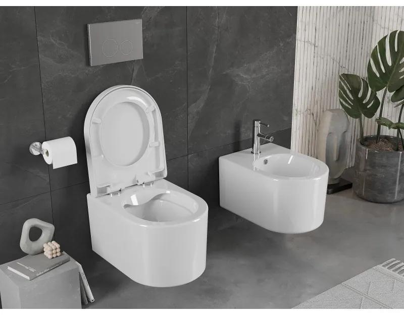 Mexen Sofia WC WC mísa Rimless s pomalu padající deskou tvrdá, duroplast, Bílá - 30540200