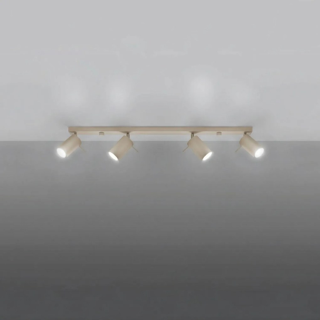 Sollux Lighting Stropní svítidlo RING 4L šedobéžové