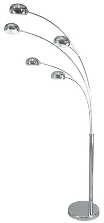 Retro stojací lampa Palp chrom