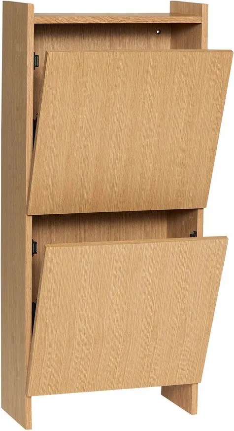 Výklopný botník v dekoru dubu v přírodní barvě 50x110x24 cm Forma – Hübsch