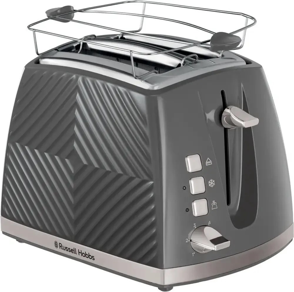 Topinkovač russell hobbs 26392-56 groove 2s toaster grey
