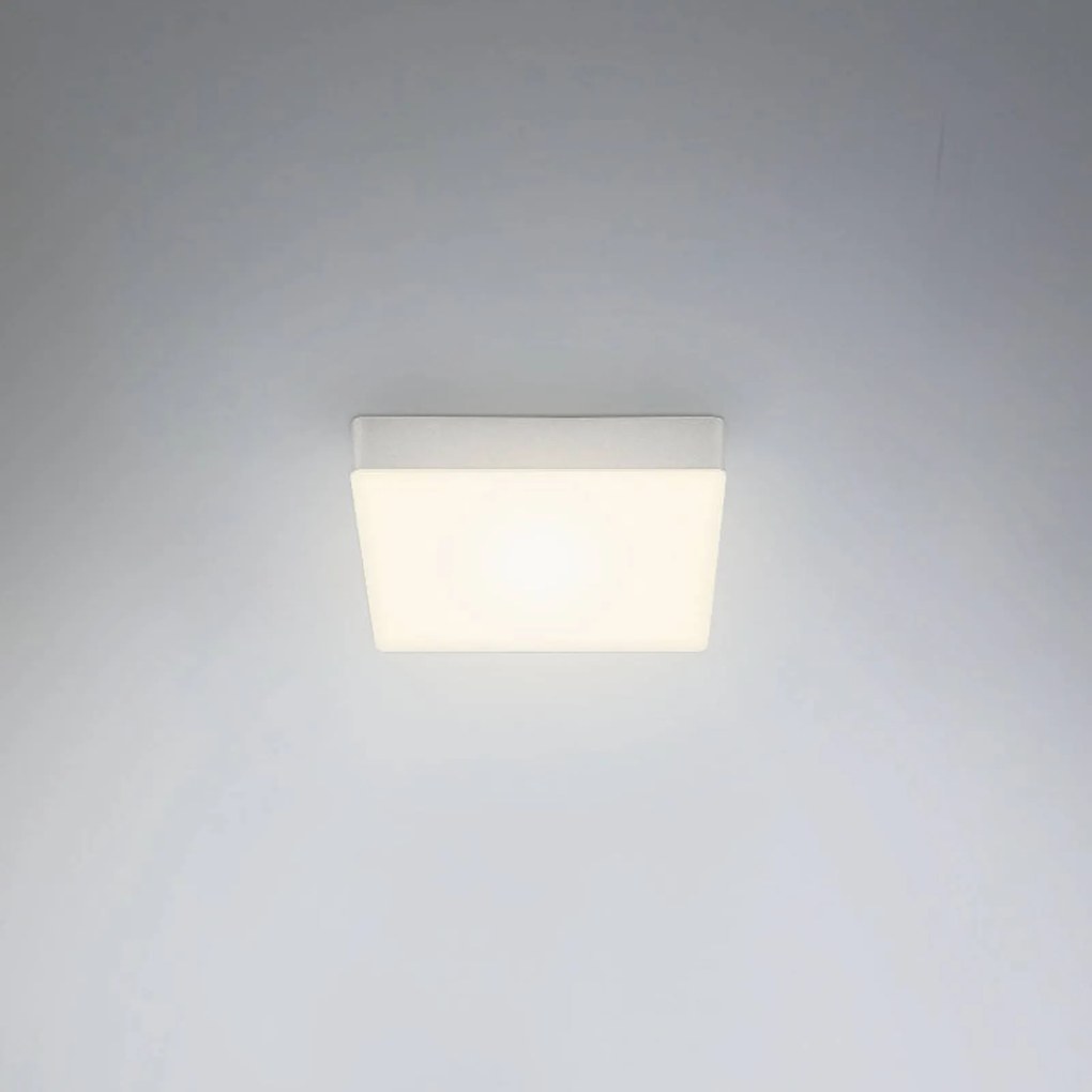 Stropní svítidlo LED Flame, 15,7 x 15,7 cm, stříbrné