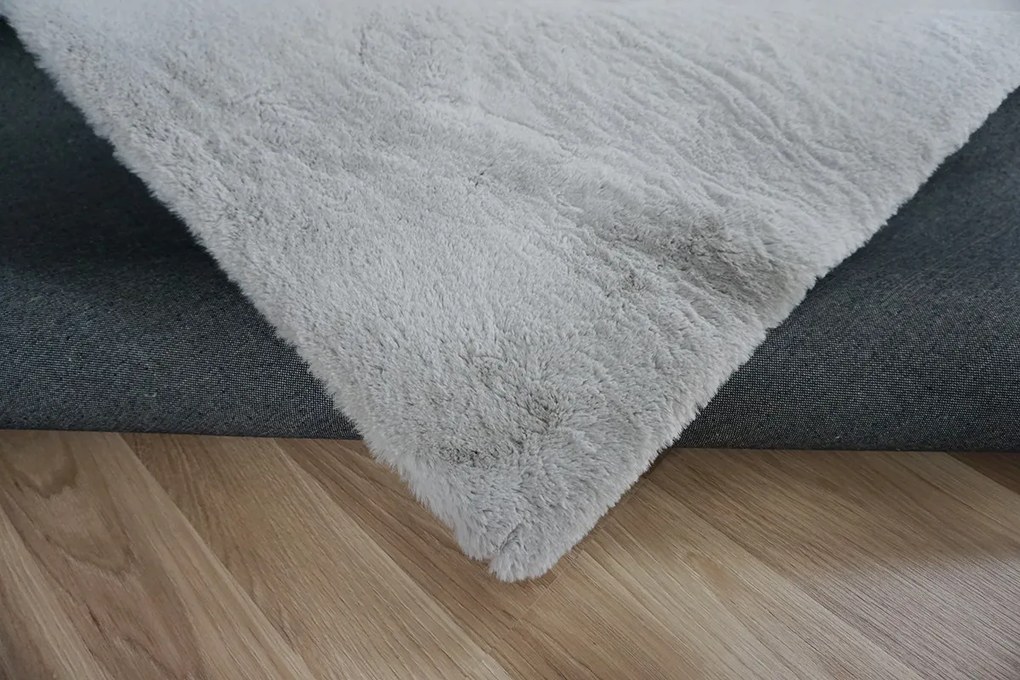 BE Koberec Cozy 1453 GREY - šedý obdélníkový Rozměr: 40x60 cm