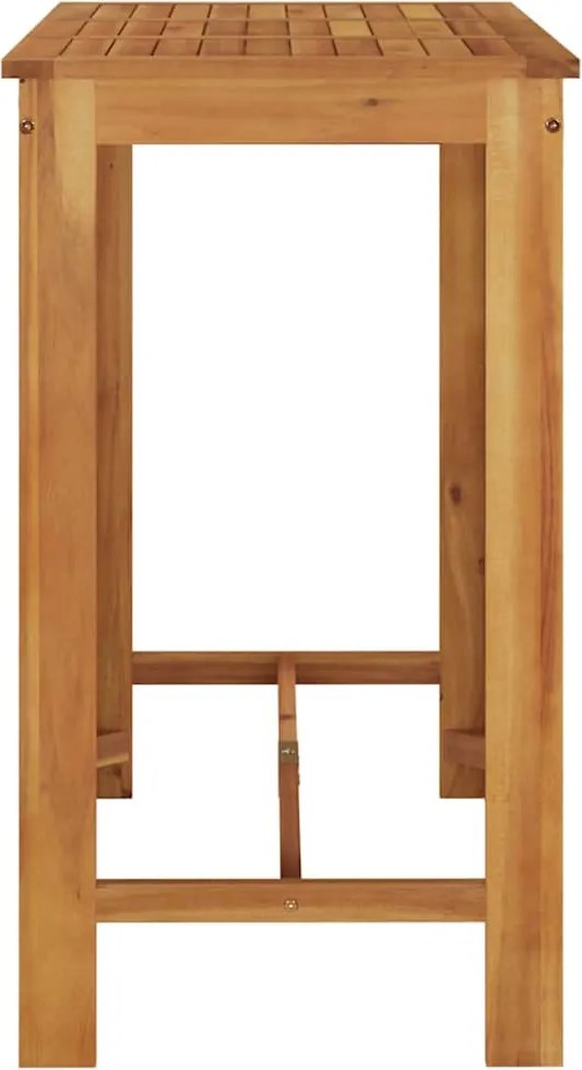 Zahradní barový stůl 120 x 60 x 105 cm masivní akáciové dřevo 319701