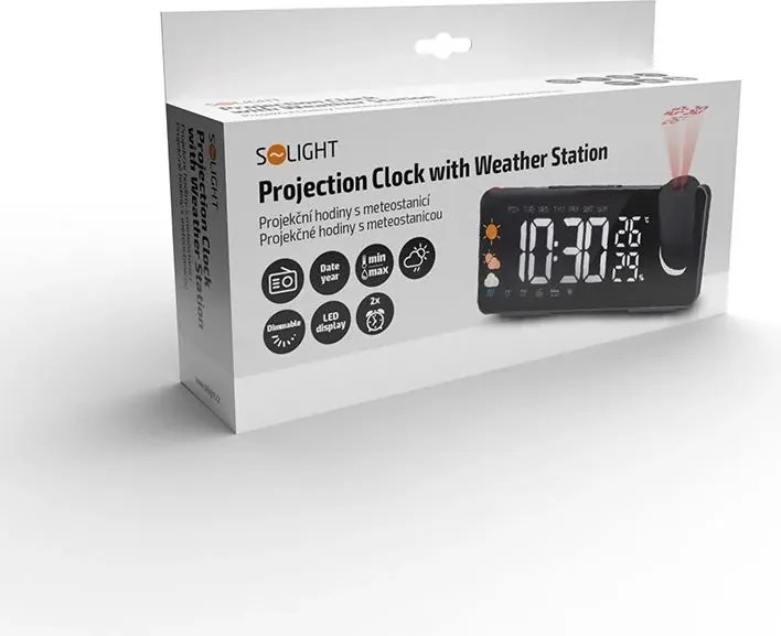 Projekční hodiny s meteostanicí Solight CA05