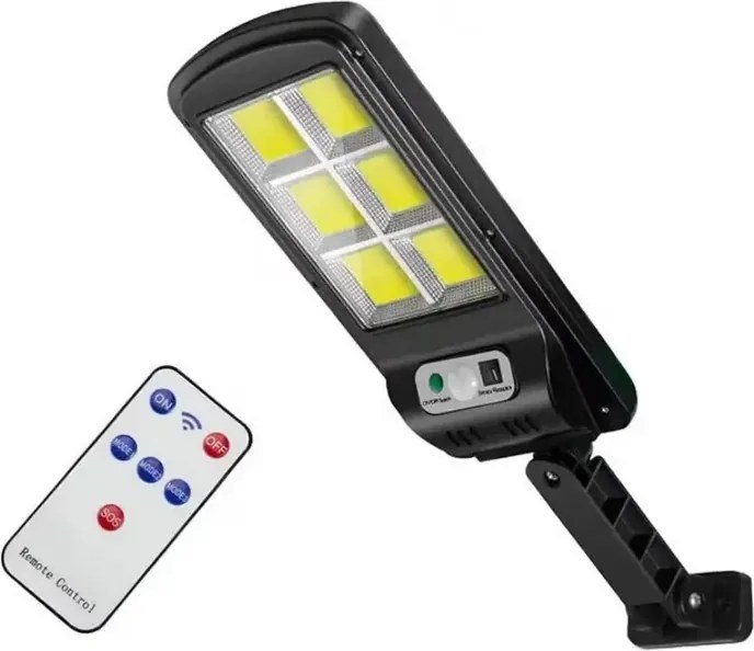 Solární zahradní LED lampa s pohybovým a soumrakovým senzorem - BK-120-B-6COB